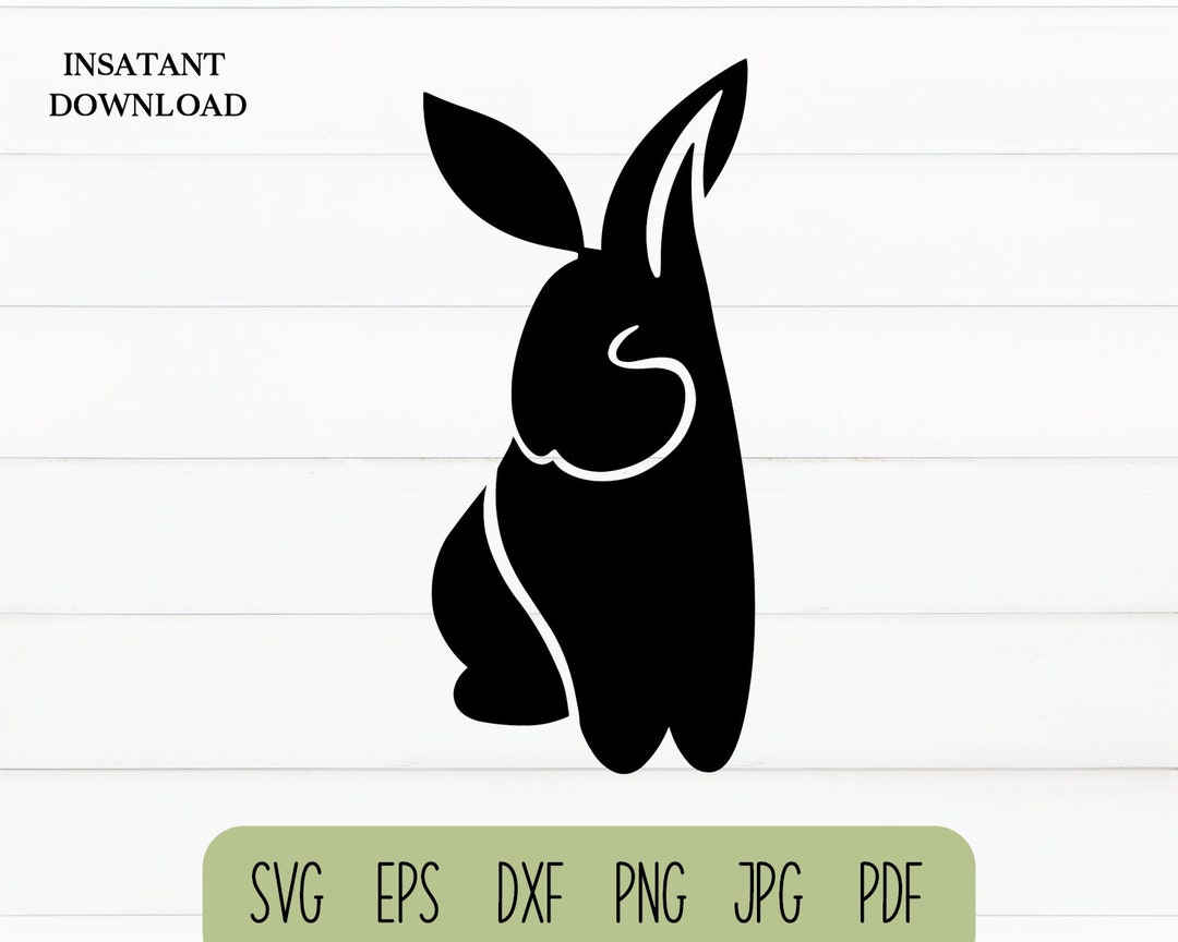 Bunny SVG Design - DIGITAL DOWNLOAD - Etsy