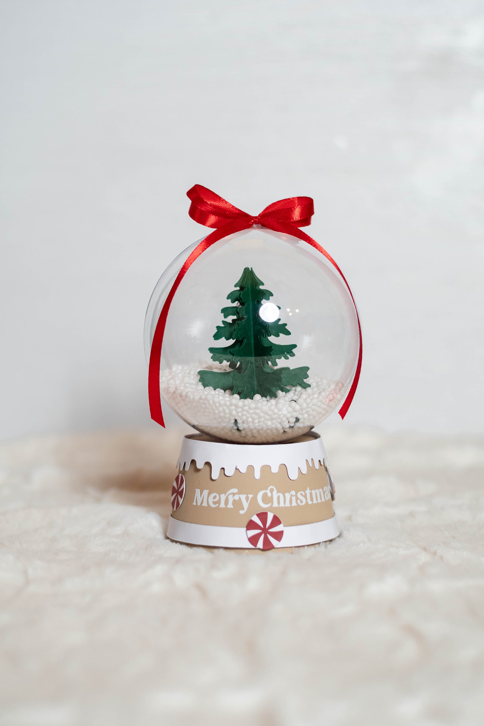 3D SNOW GLOBE Candy Holder, Treat Box, Ornament Gift SVG - Digital ...