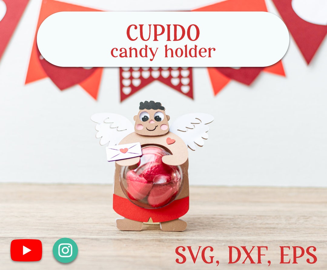 CUPIDO VALENTINE'S Day Candy Holder, Ornament Gift SVG - Digital ...