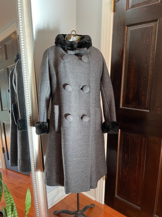 Early 1950 Town n Country Made in France Wool Faux Fu… - Gem