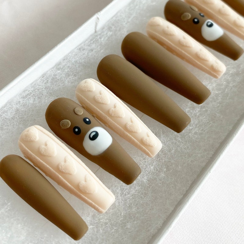 Fall Press on Nails - Etsy