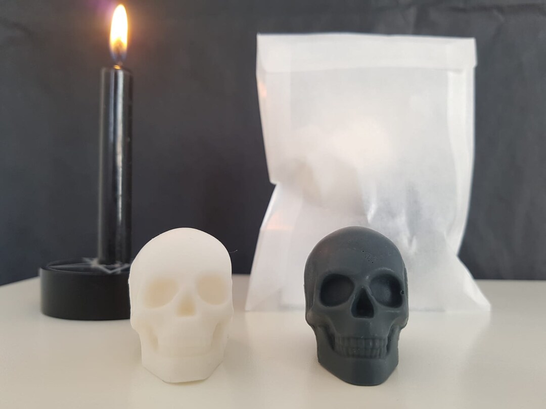 Mini Skull Soap, Two Skulls, Black and White Skull Soap, Handmade Soap ...