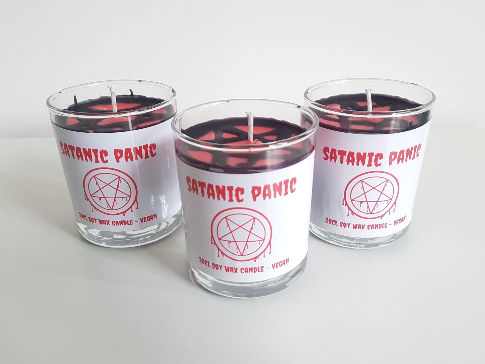 Satanic Candle Satanic Art Satanic Decor Gift for Goth | Etsy