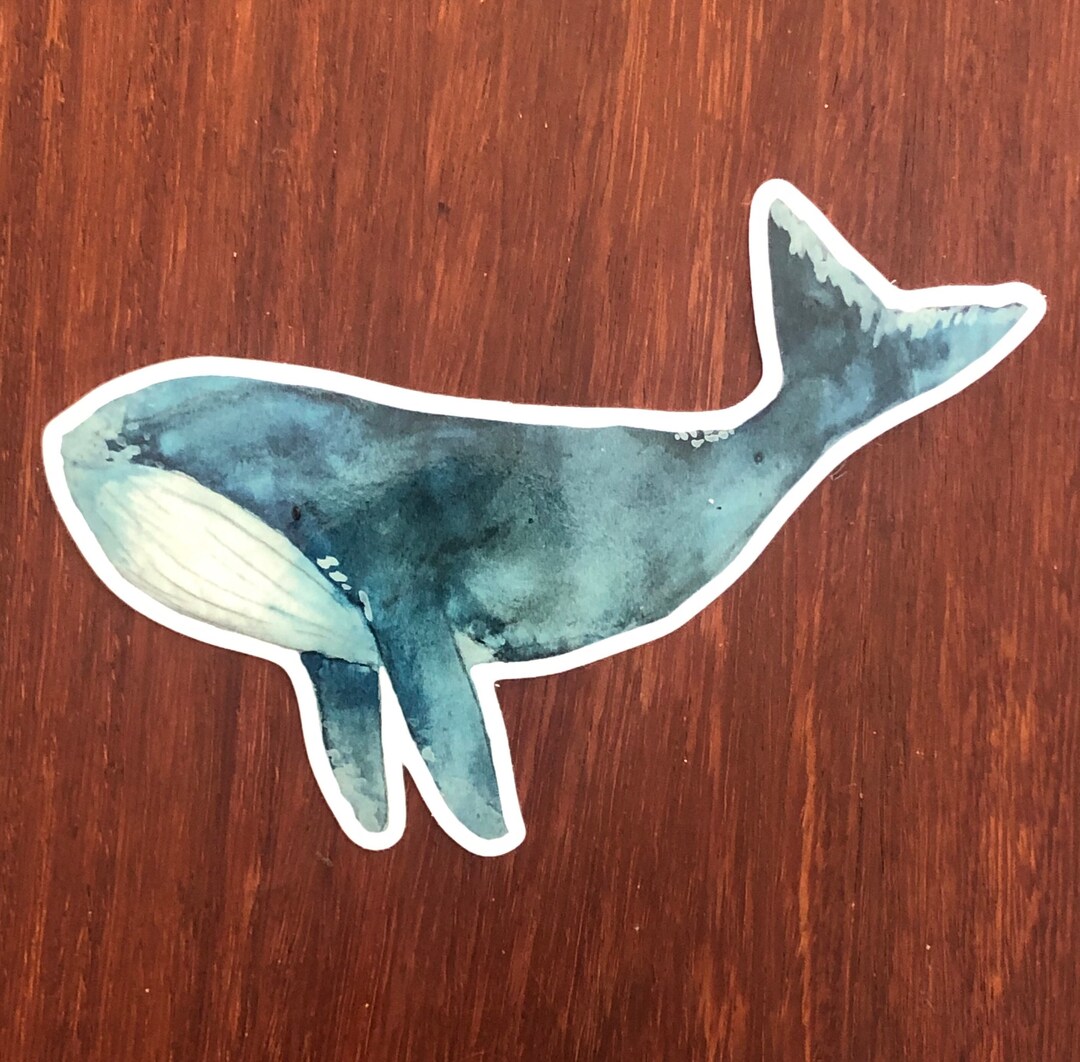 Whale Die-cut Vinyl Sticker for Water Bottles and Electronics - Etsy