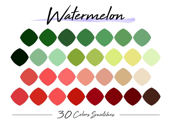 The Color Palette Procreate Swatches Color Handpicked Etsy