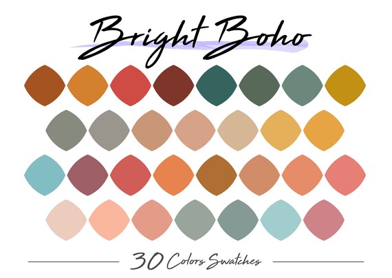 The Color Palette Procreate Swatches Color Handpicked - Etsy