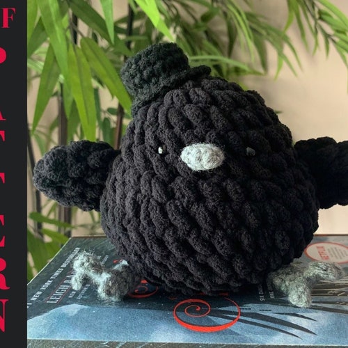 PDF PATTERN Six of Crows-inspired Crow Plush Crochet Crow - Etsy