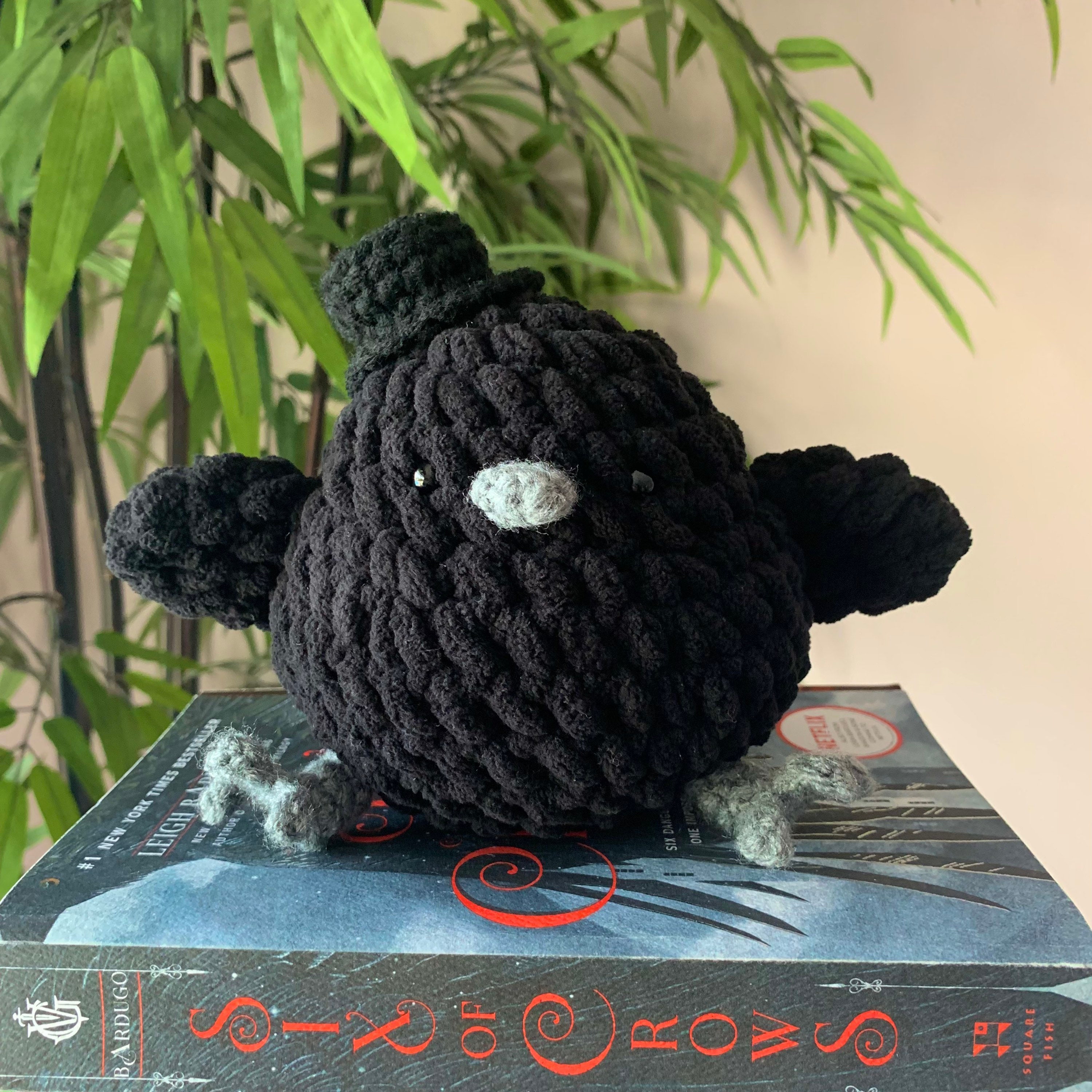 Small Crow Plush Six of Crows-Inspired Crochet Amigurumi | Etsy