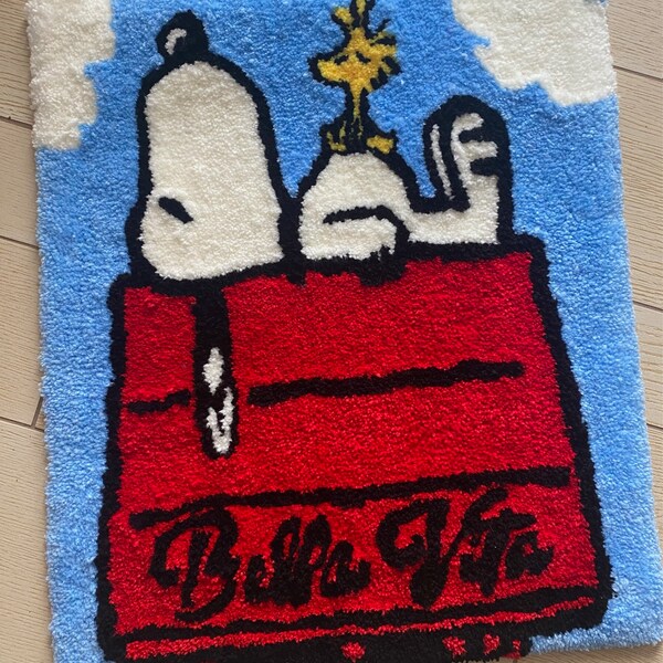 Snoopy Tuft Rug - Etsy