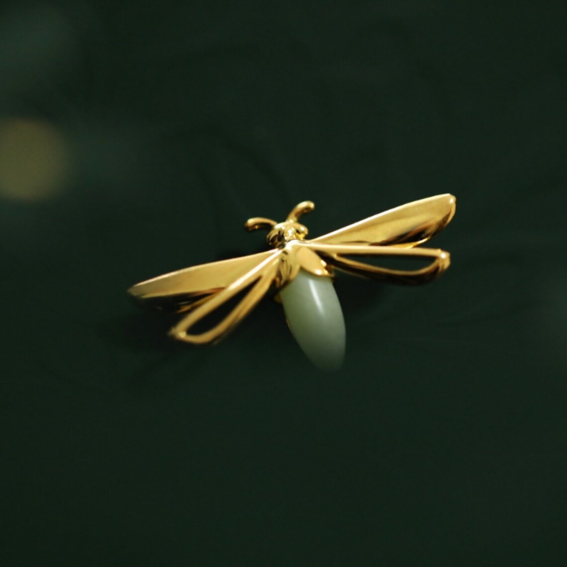 Firefly Brooch Glowing Brooch Gold Firefly Pin Firefly | Etsy
