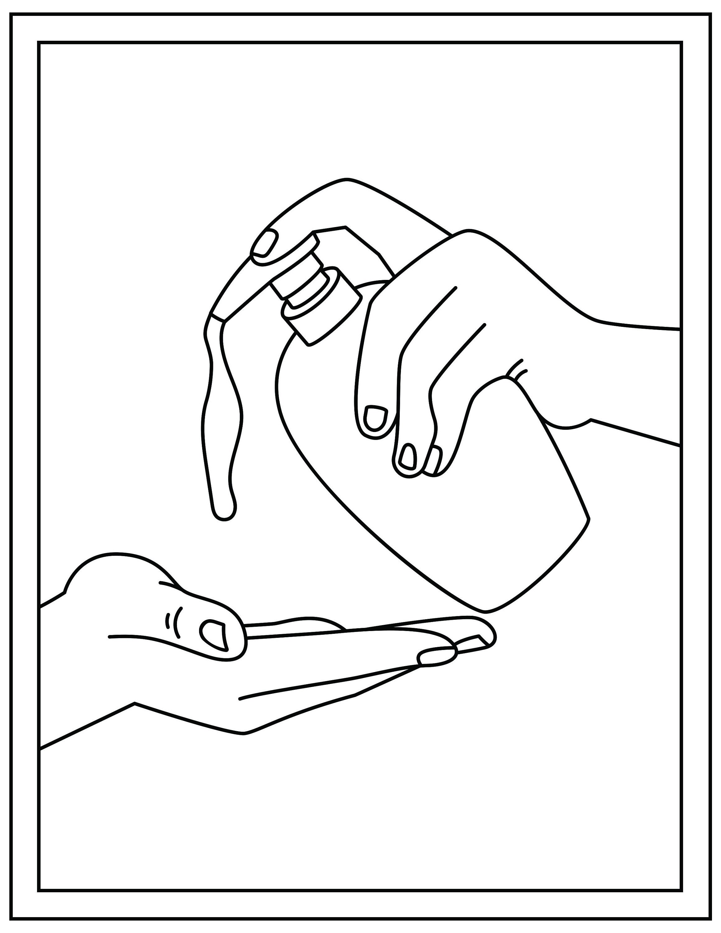 Hands Hygiene Printable 16 Coloring Pages - Etsy
