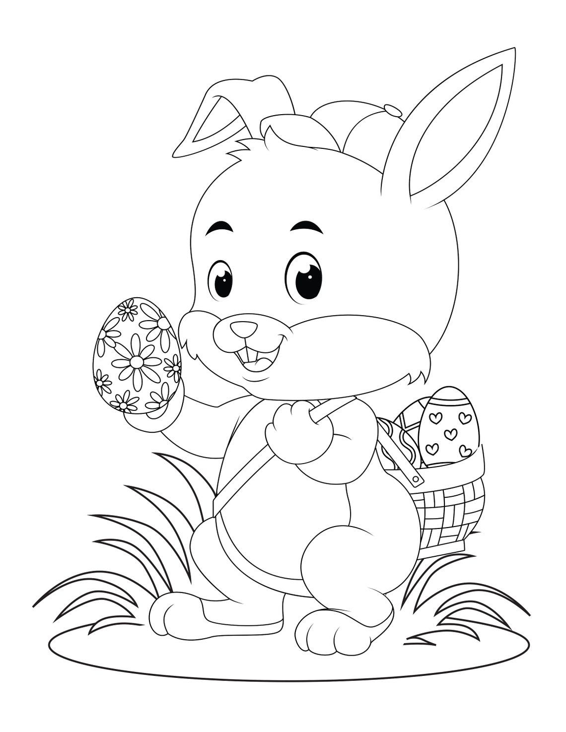 Easter Printable 30 Coloring Pages - Etsy
