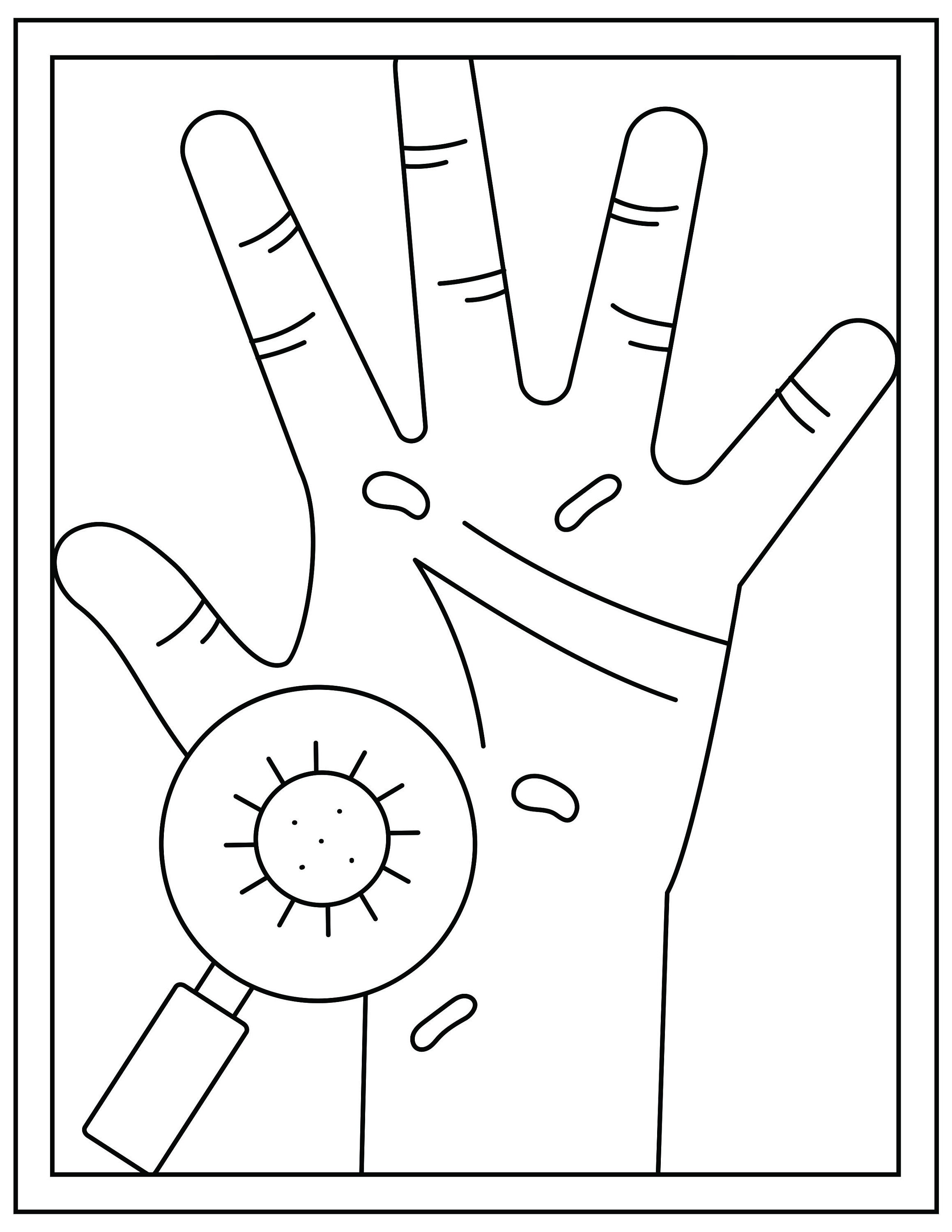 Hands Hygiene Printable 16 Coloring Pages - Etsy