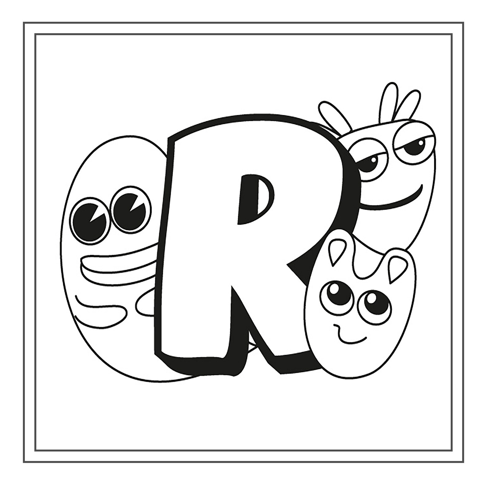 Monster Alphabet Printable 26 Coloring Pages - Etsy