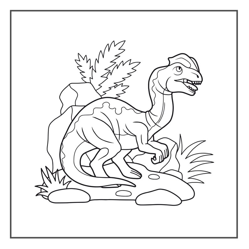 Dinosaur 40 Printable Pages - Etsy