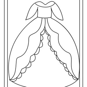Princess Dress Printable 16 Coloring Pages - Etsy