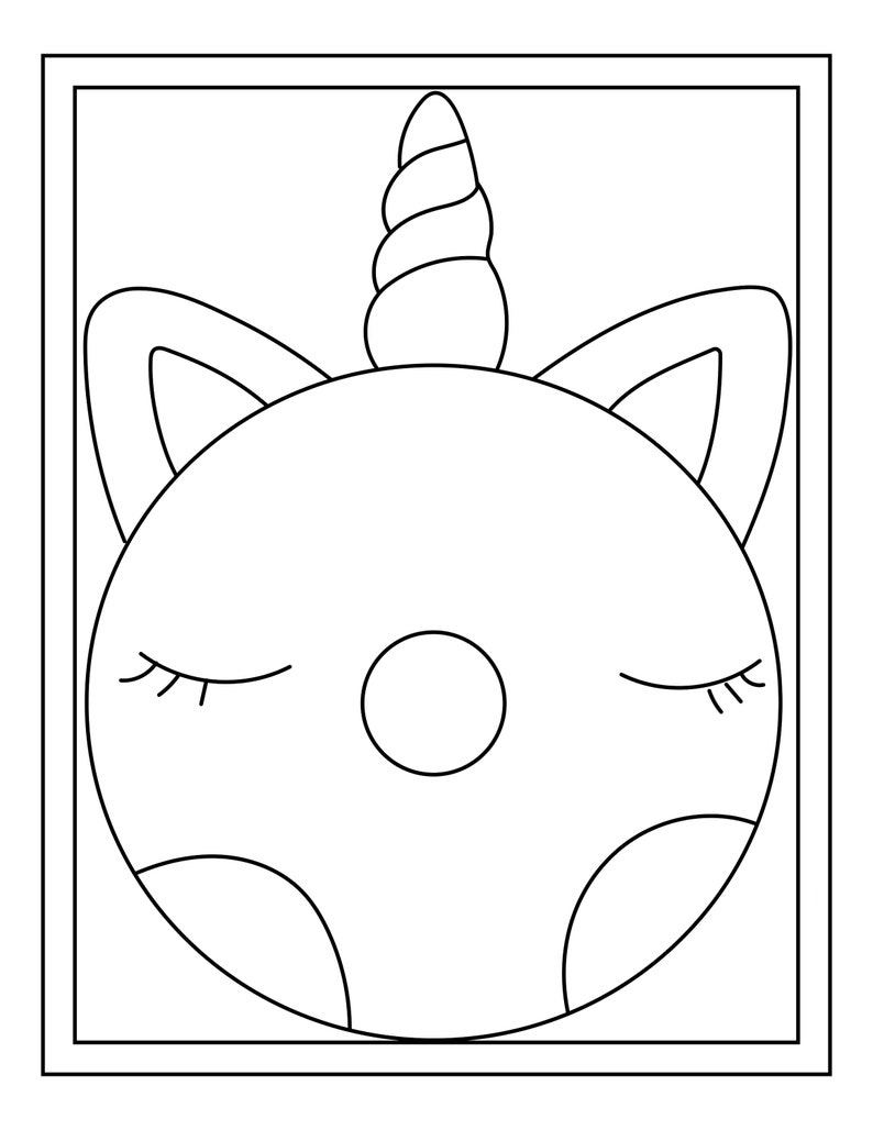 Squishy Printable 16 Coloring Pages - Instant Download - Etsy
