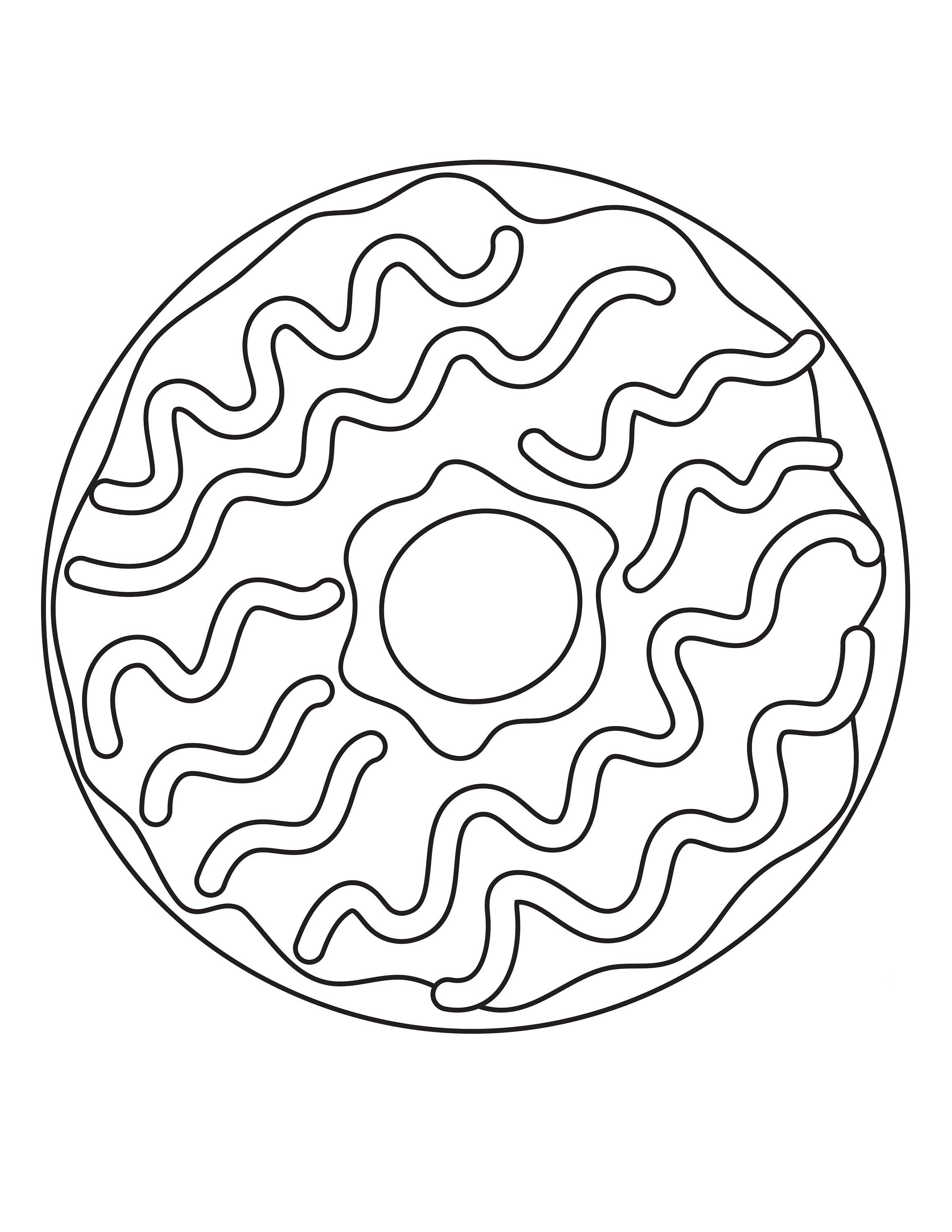Donuts 12 Printable Coloring Pages - Etsy