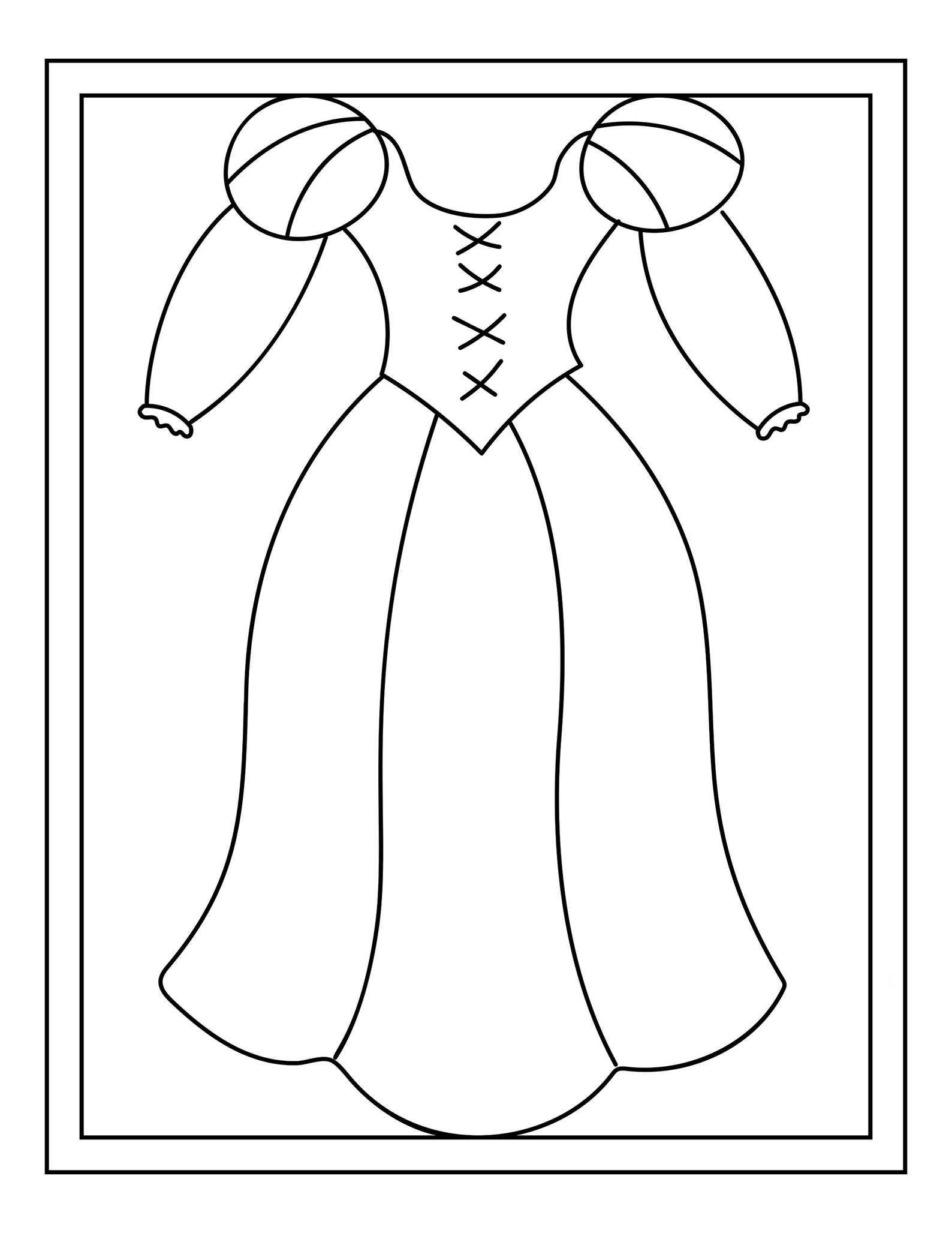 Princess Dress Printable 16 Coloring Pages - Etsy