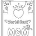 Best Mom Printable Coloring Pages (16 Pages) - Etsy