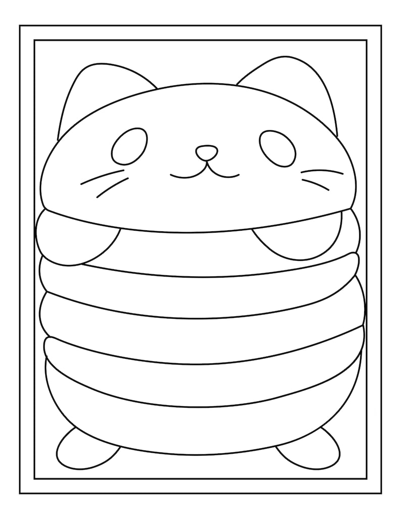 Squishy Printable 16 Coloring Pages - Etsy