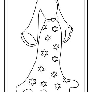 Princess Dress Printable 16 Coloring Pages - Etsy