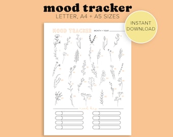 Polaroid Mood Tracker Printable Bullet Journal Template - Etsy UK
