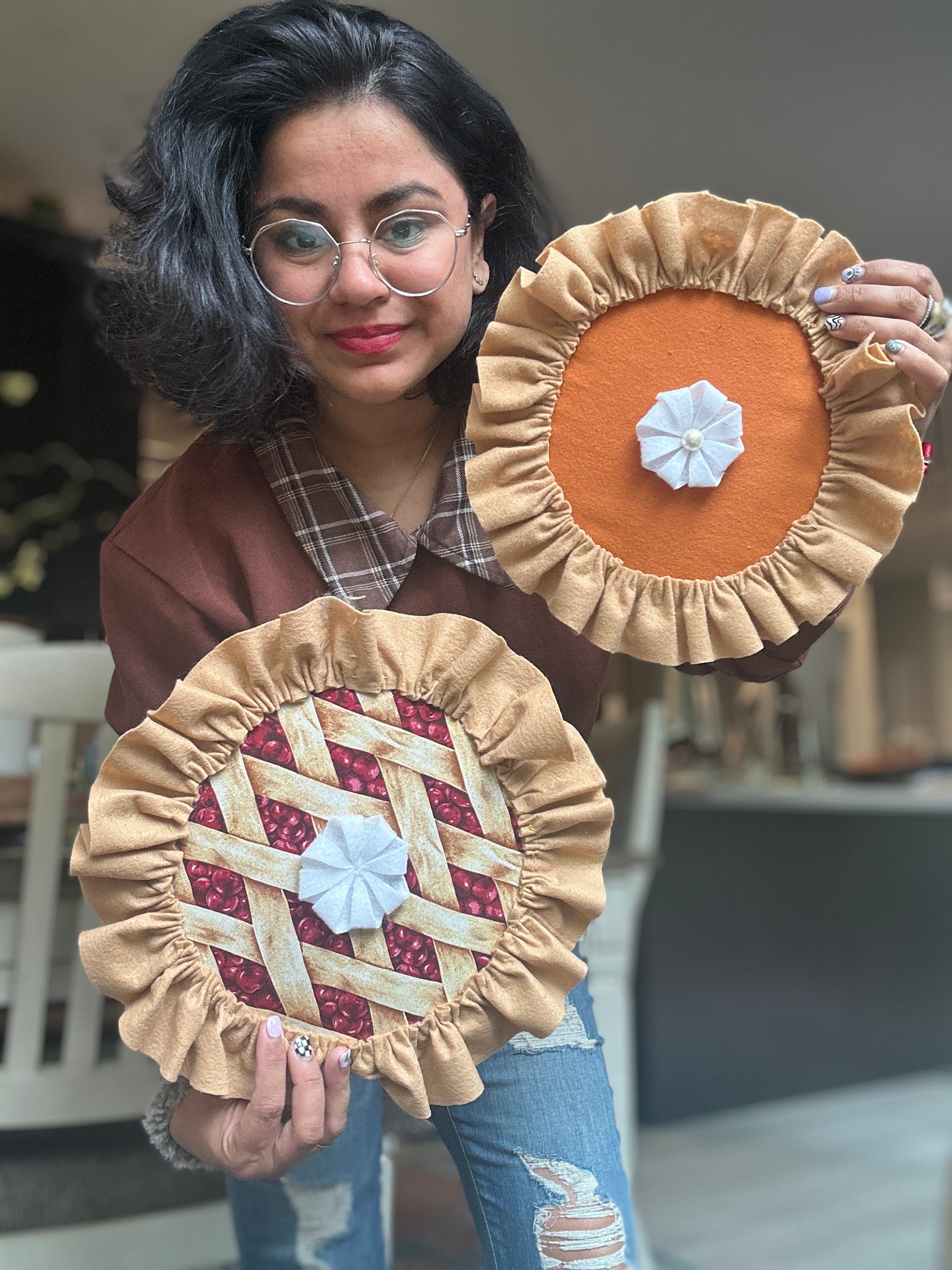 Pie Attachment for Wreaths or Props Made to Order. Pumpkin Pie/ Cherry Pie - Etsy