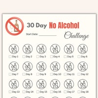 Printable Alcohol Tracker – Track and Reflect on Your Consumption - Etsy