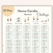 30 Day Home Cardio Workout Challenge Printable | Home Fitness | Quick ...