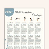 30 Day Wall Exercise Challenge Printable Wall Fitness Quick Workout ...