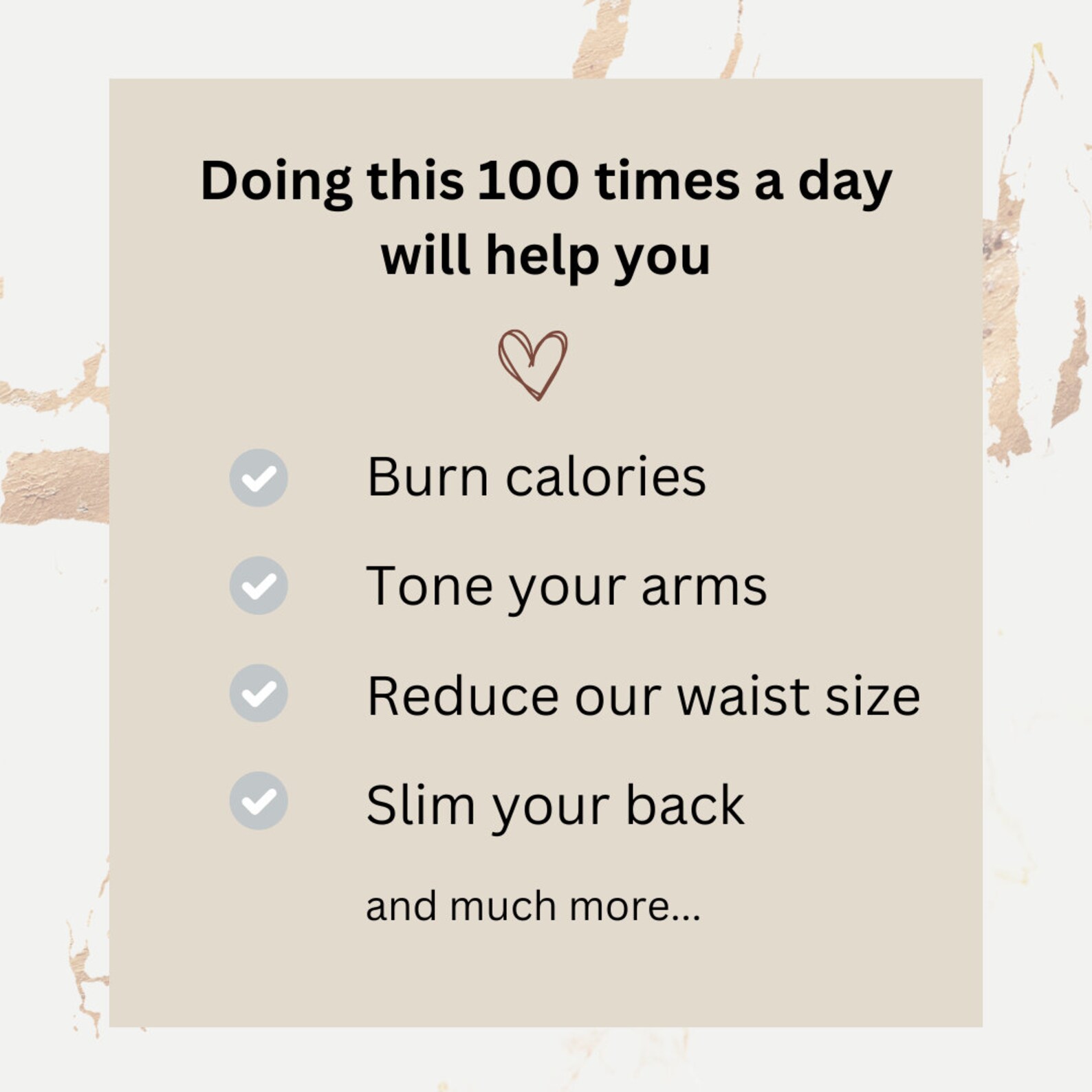 30 Day Exercise Challenge | Tone Arm | Reduce Waist Size | Slim Back ...