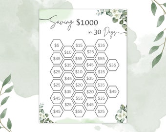 Saving Challenge Bundle| Money Saving Challenge | Budget Saving Tracker ...