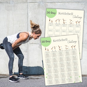 30 Day Kettlebell Challenge | 30 Day Workout Digital | Kettlebell ...