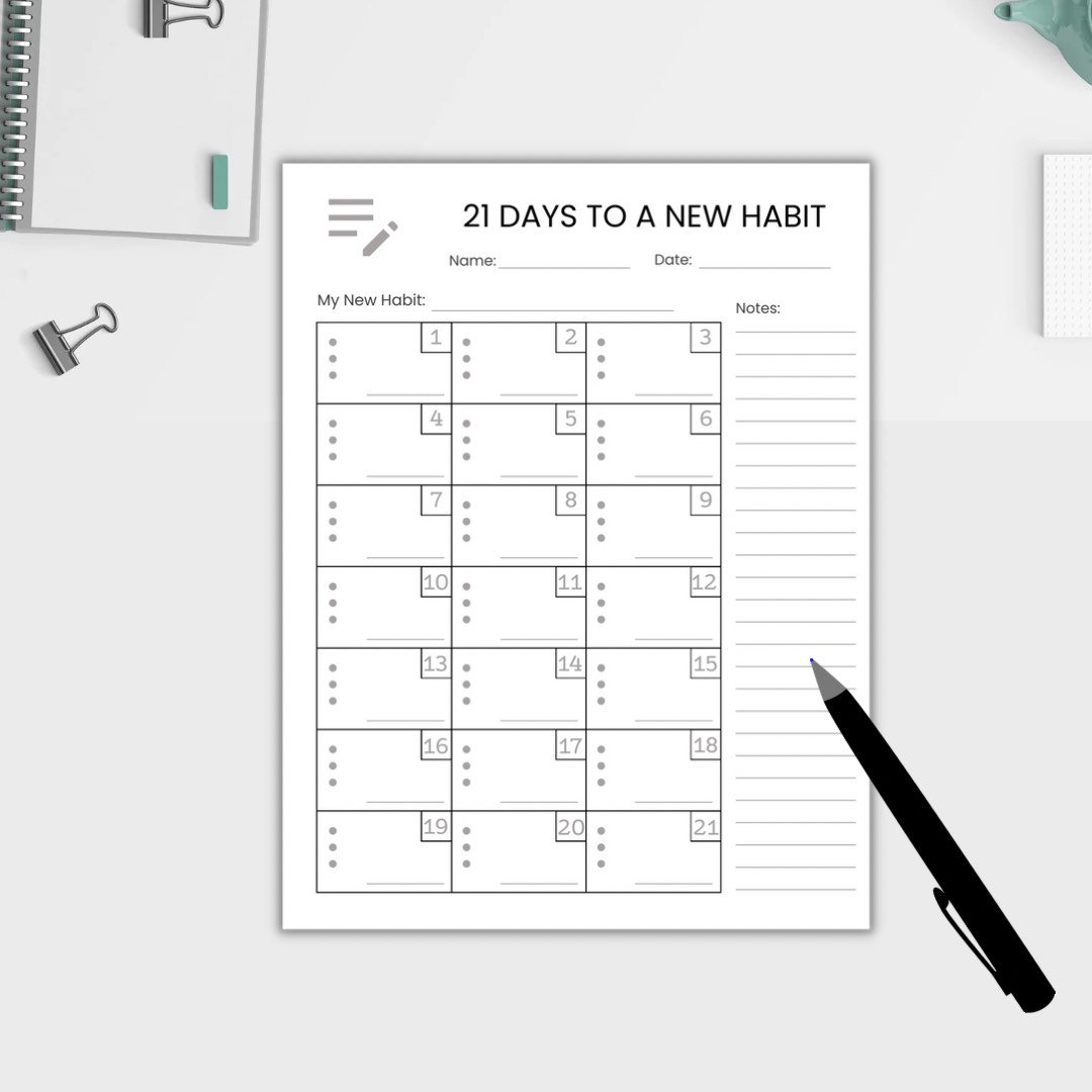 21 Days Habit Planner Habit Tracker Planner - Etsy