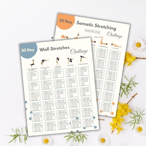 30 Day Stretch Workout Bundle | Digital Stretching Fitness Challenge ...