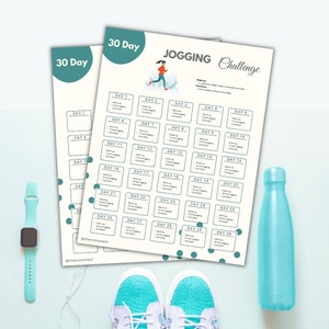 Ultimate 30 Day Jogging Challenge | Running Fitness | Printable Running ...