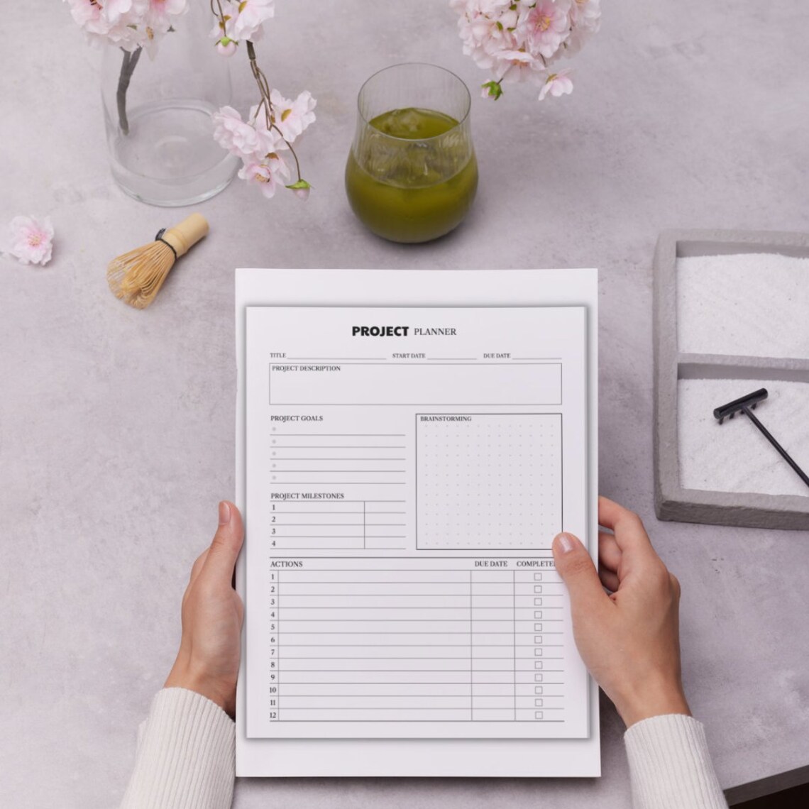 Project Planner Printable Productivity Planner Personal Project ...