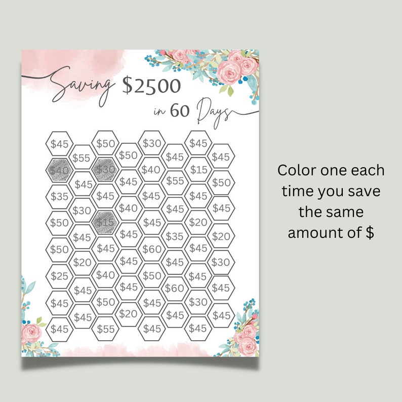 Save 2500 Dollars in 60 Days Challenge | Money Saving Challenge ...