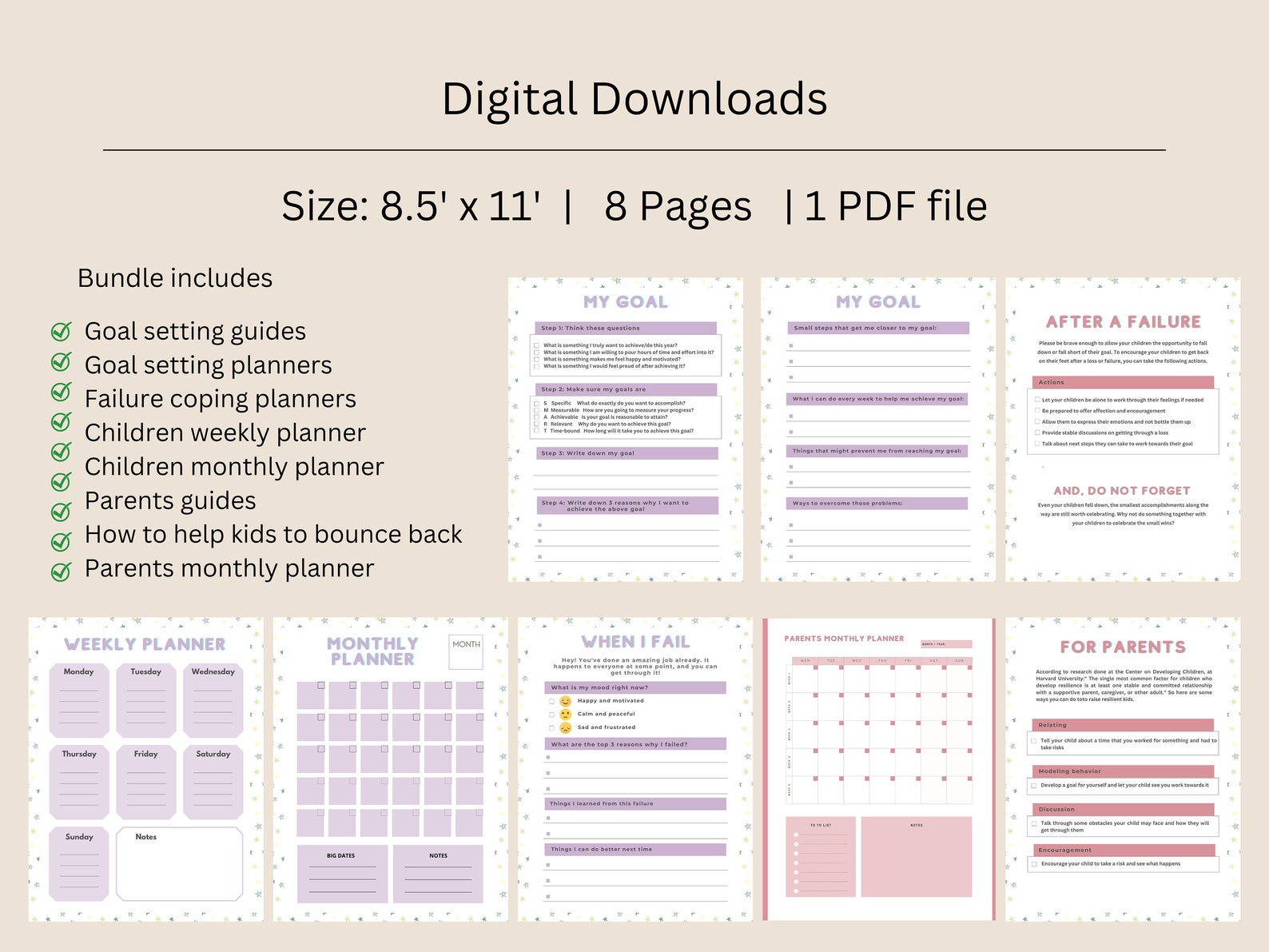 How to Raise Resilient Kids Bundle Printable | Digital Guide | Kids ...