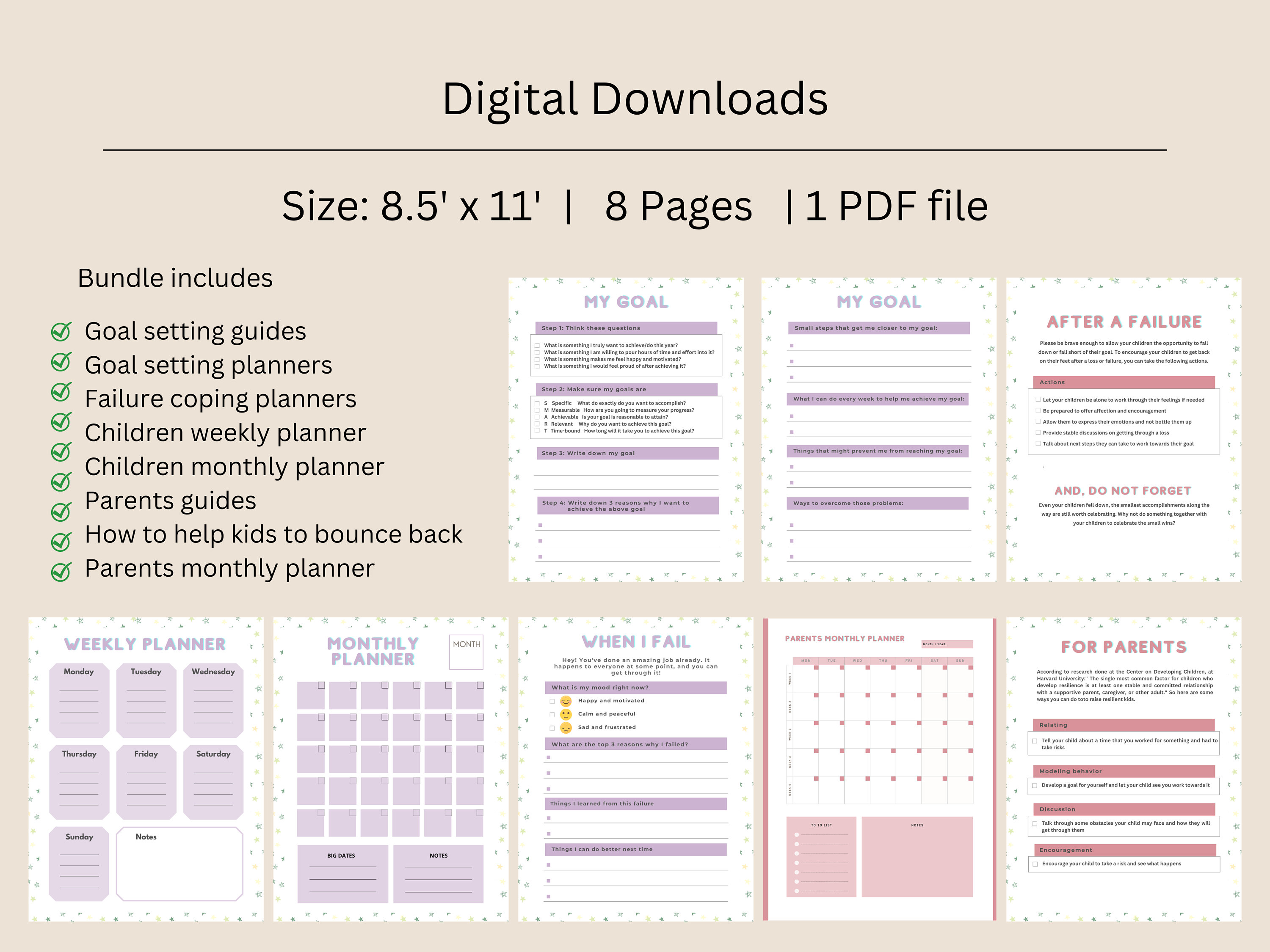 How to Raise Resilient Kids Bundle Printable | Digital Guide | Kids ...
