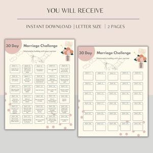 30 Day Marriage Challenge | 30 Days to a Stronger Marriage ...