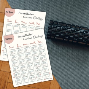 30 Day Foam Roller Workout Challenge Printable | Pain Relieve | Muscle ...