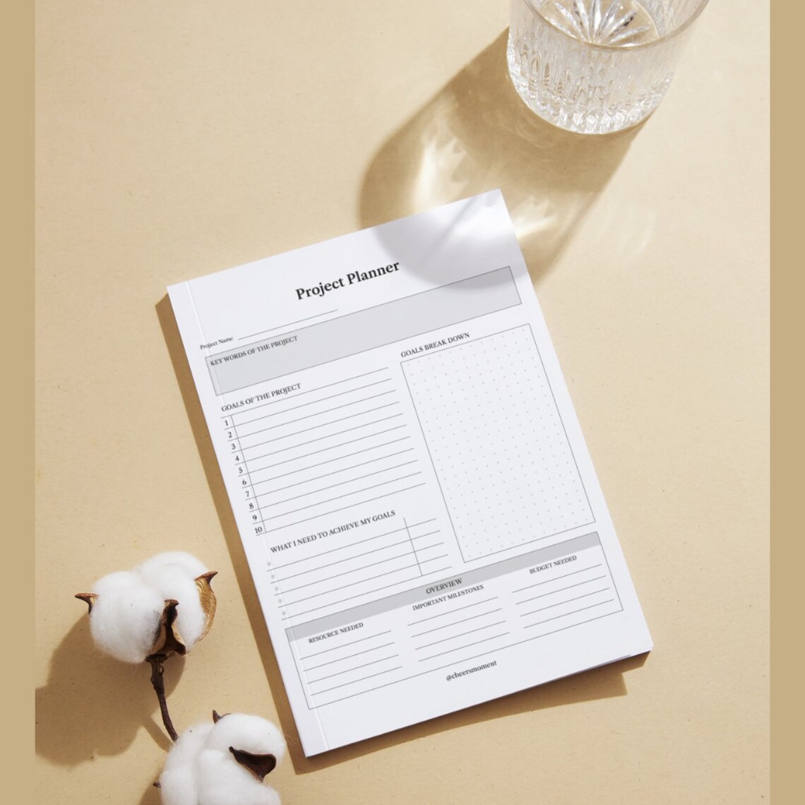 Project Planner Printable Productivity Planner Personal Project ...