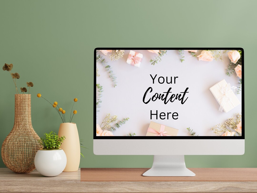Laptop Screen Mockup | Desktop Mockup | Computer Mockup | MacBook ...