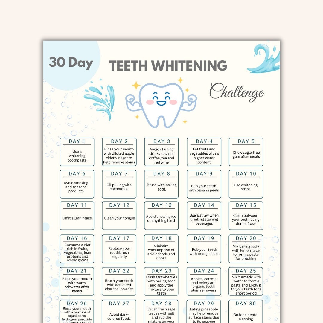 30 Day Teeth Whitening Challenge | Teeth Whitening Home Tips | Dental ...