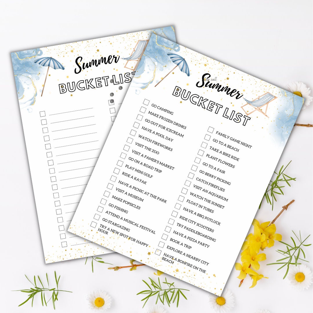 Ultimate Summer Bucket List Printable | Fun Summer Activities | Summer ...