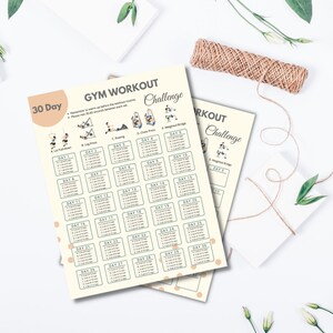 30 Day Gym Workout Challenge | Digital Gym Routine | Gym Machine ...