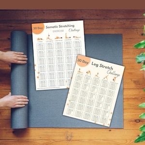 30 Day Stretch Workout Bundle | Digital Stretching Fitness Challenge ...