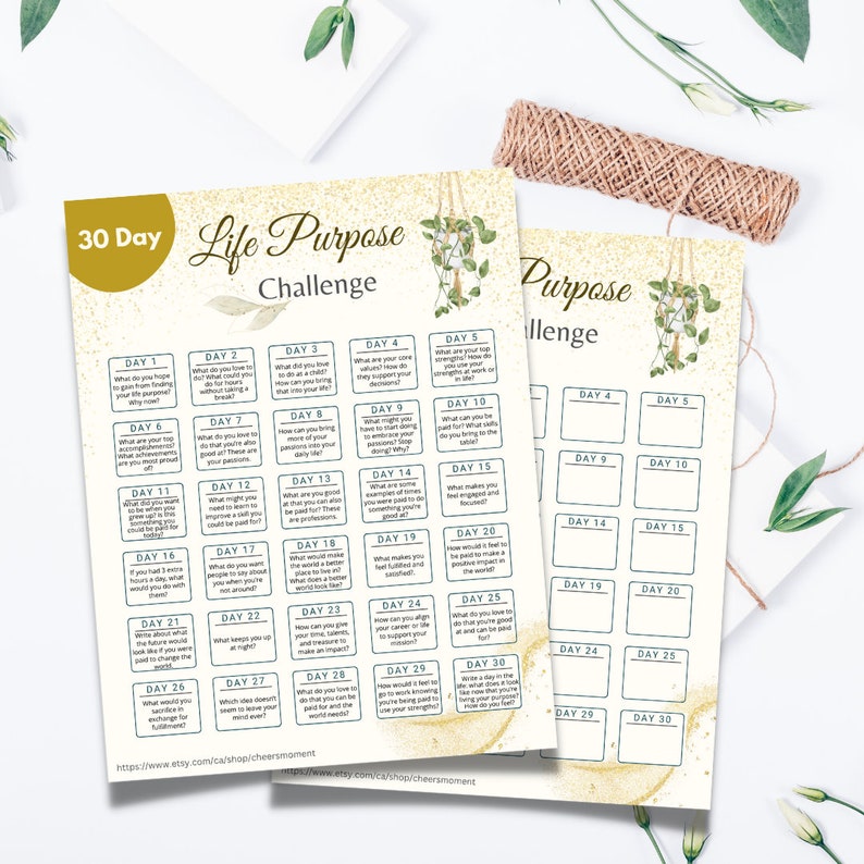 30 Day Life Purpose Challenge | Discover Your Path Guide | Your Purpose ...